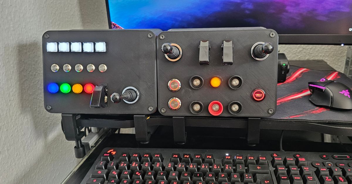 Button Box for Simulater ( ETS2 / Pc ) by Chris Ne | Download free STL ...