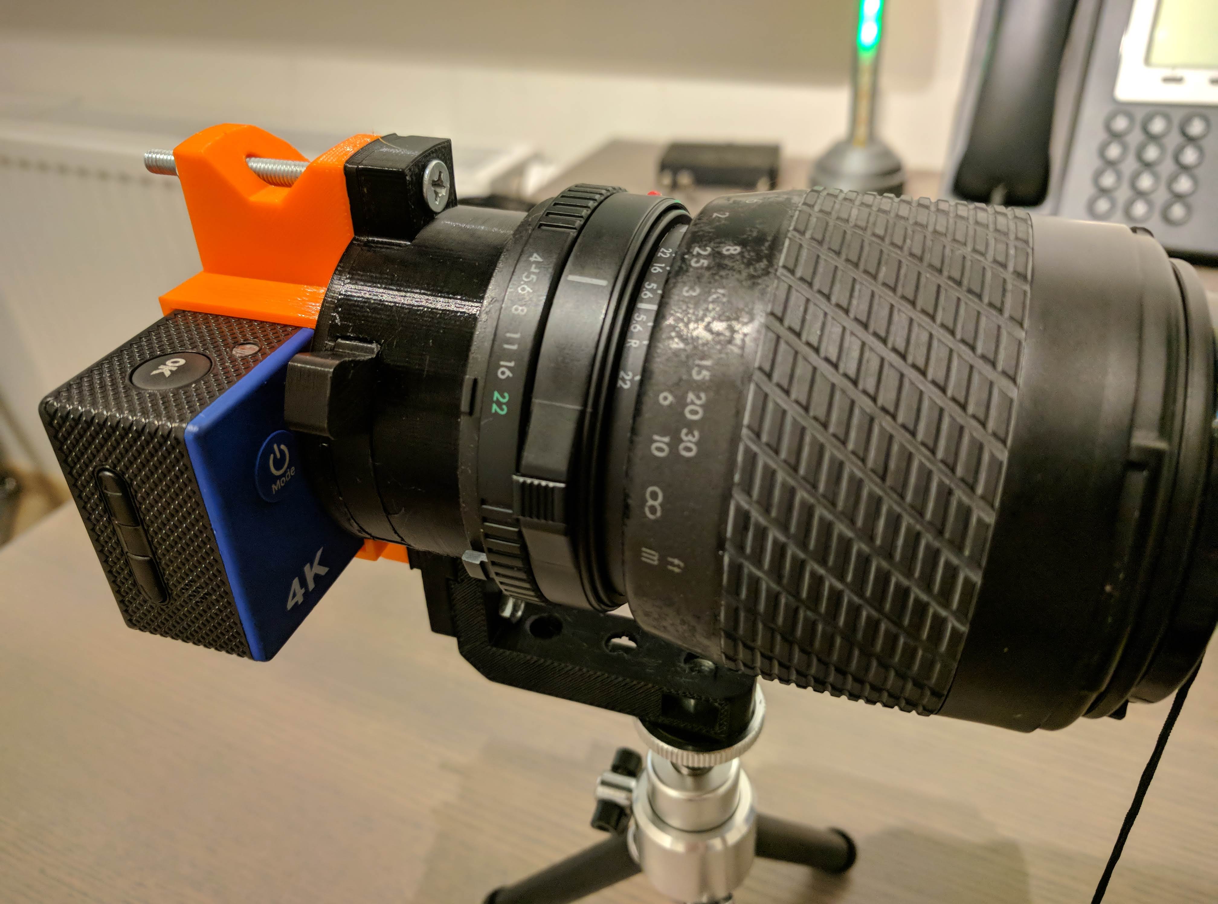 Action Camera MD lens adapter by McGr3g0r | Download free STL model ...