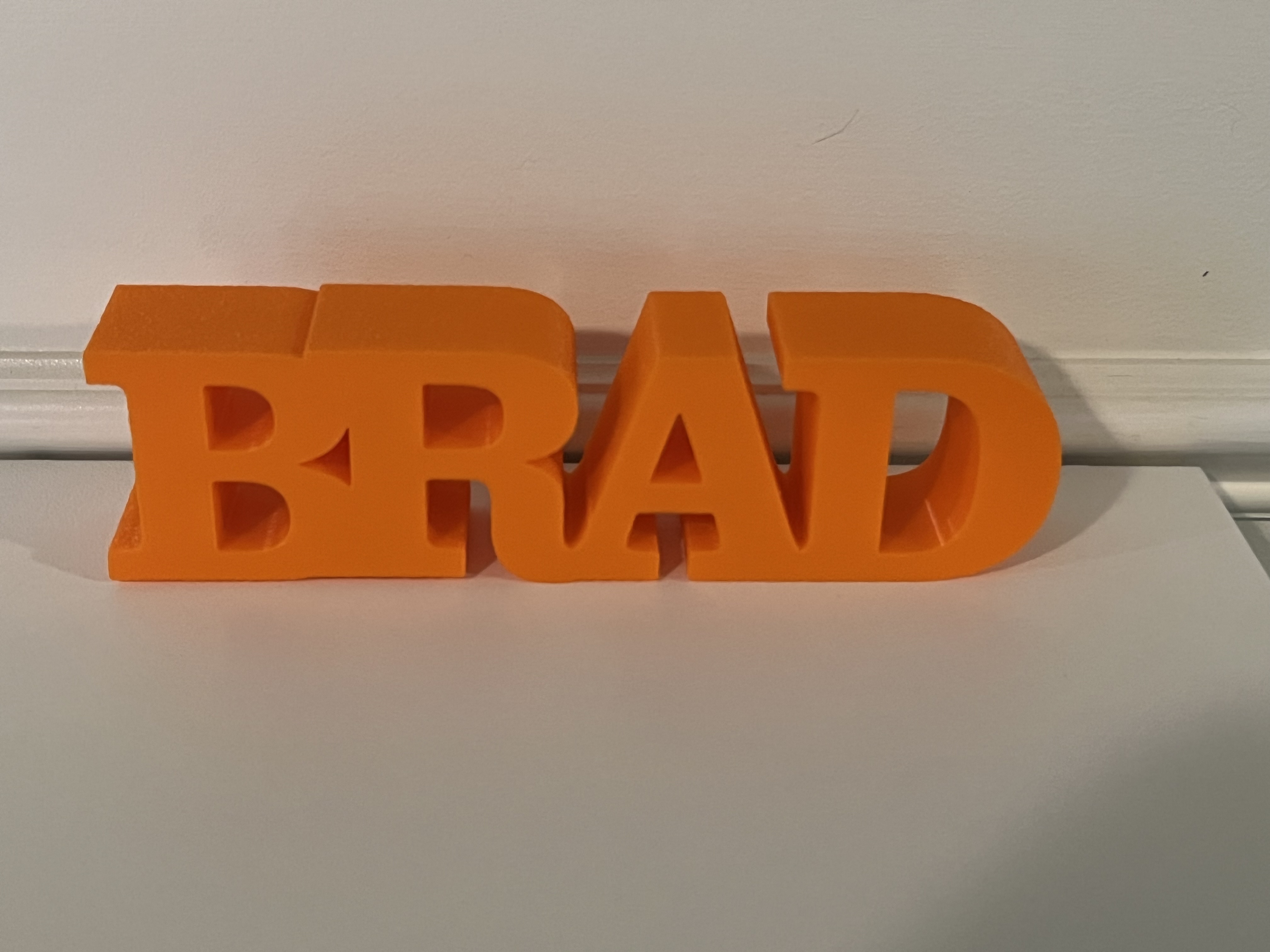 BRAD word art by bmonkey | Download free STL model | Printables.com