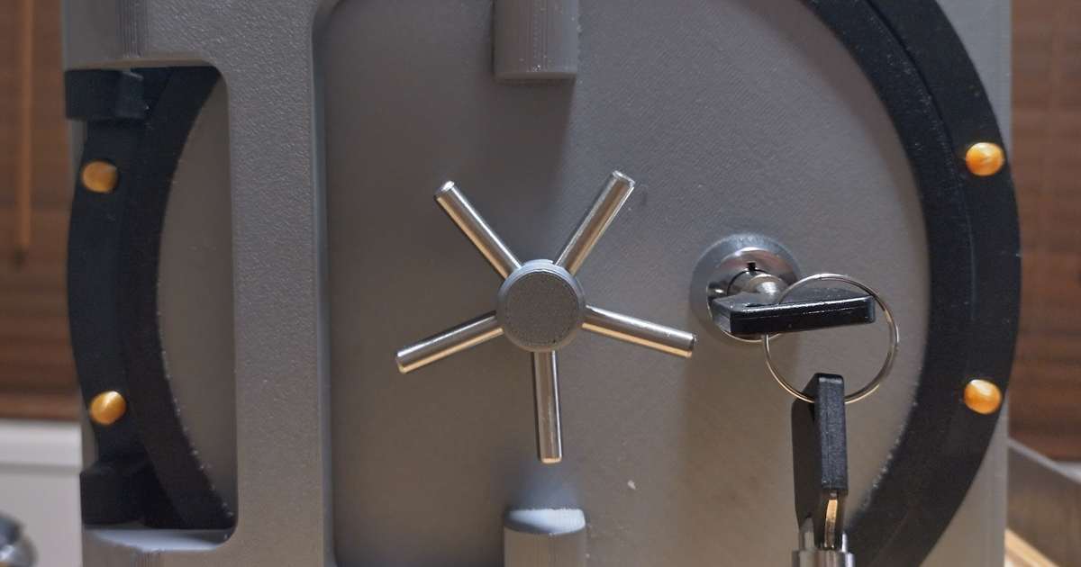 Vault Safe Box with lock (tweaked) por abrom | Descargar modelo STL ...