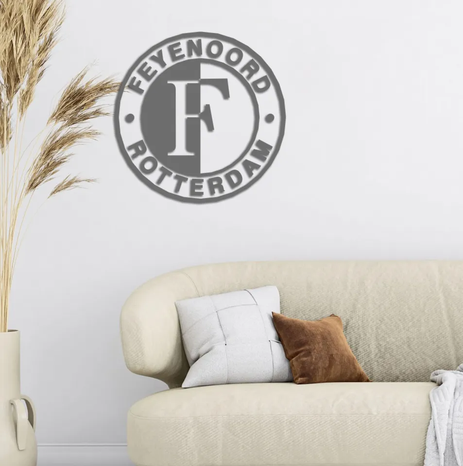 Feyenoord Rotterdam logo Wallsign by bas | Download free STL model ...