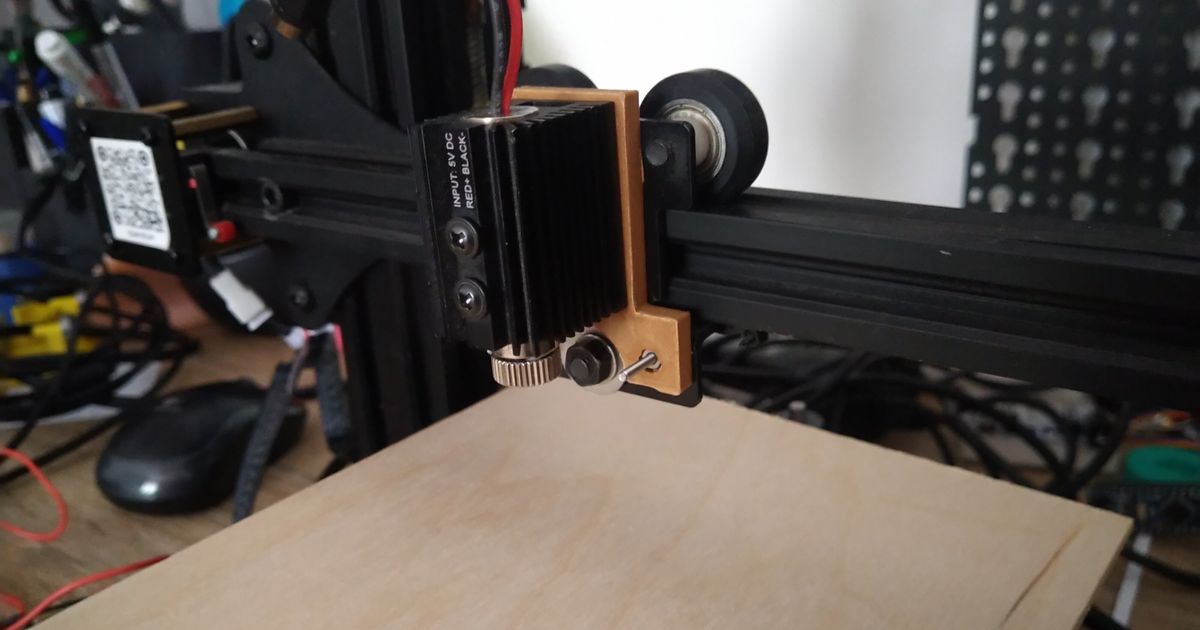 Zonestar Z6 laser module holder - engraver by ZbychuM | Download free ...