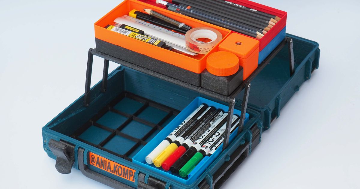 Gridfinity X Cantilever Sbox - Storage Bin Case Organizer by Ania Kompa ...