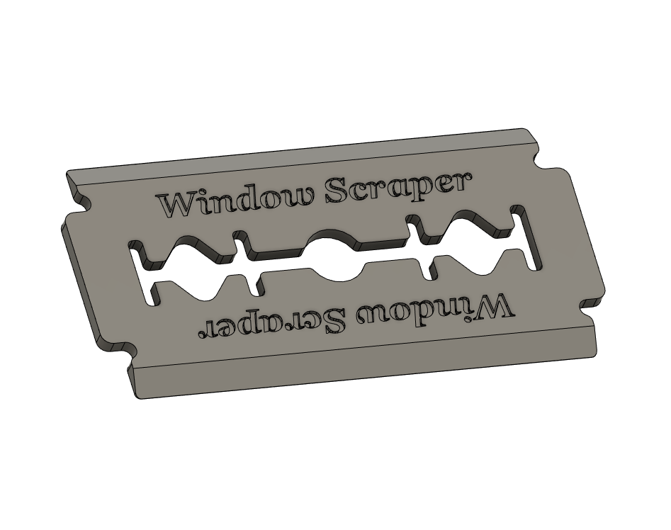 Scraper-Razor Shape by DGA | Download free STL model | Printables.com