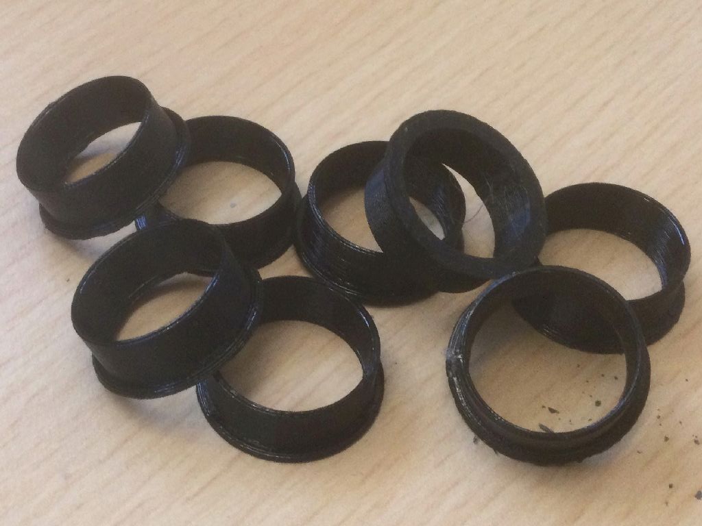 Door Handle Standoff Ring (Customizable) by geit_de | Download free STL ...