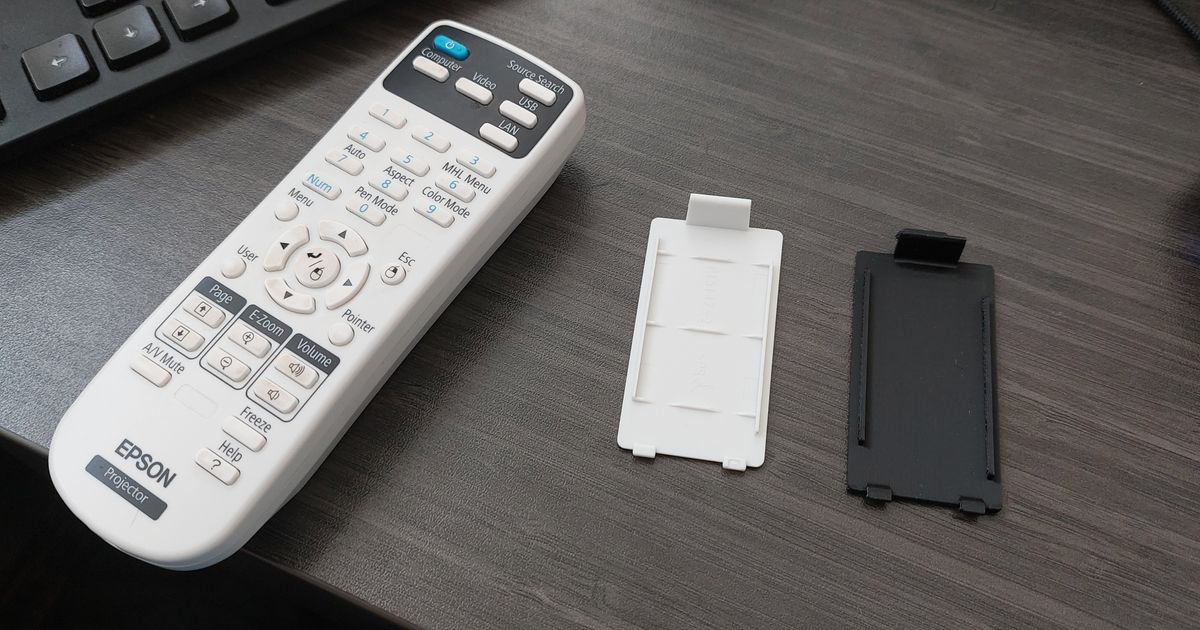 Epson Remote Battery Cover by Stephen | Download free STL model ...