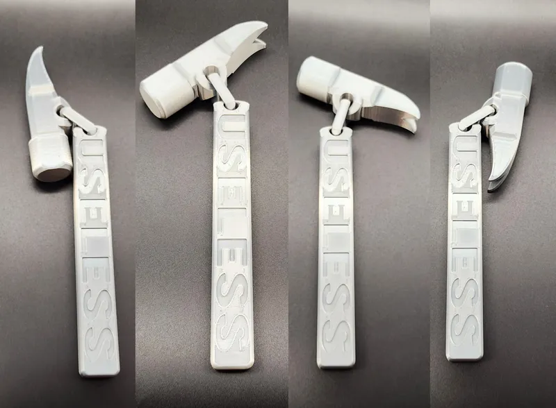 Useless Hammer - Print in Place - No Supports by Triple G Workshop ...