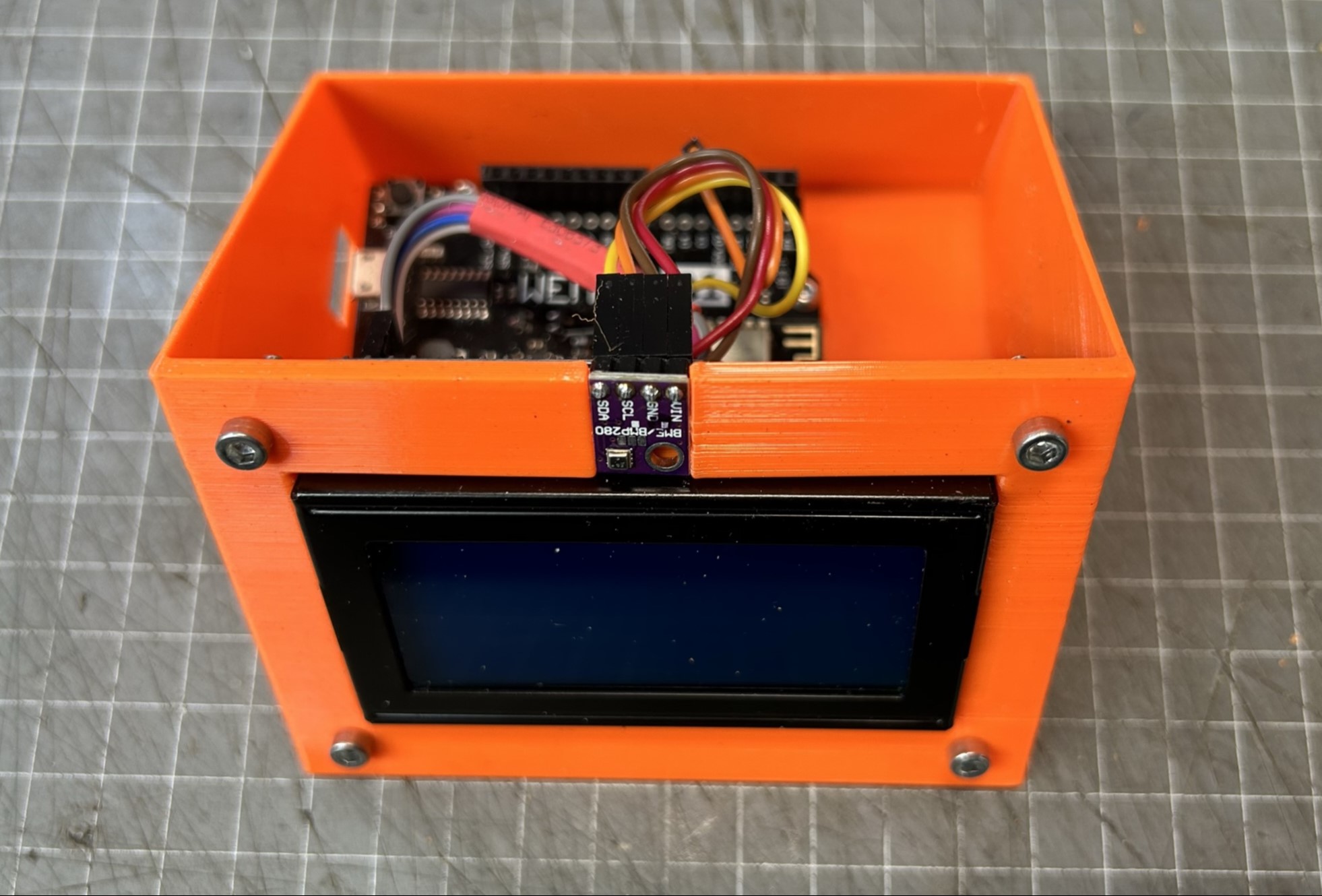Temperature And Humidity Monitor With Bme280 Wemos D1r2 Esp8266 And