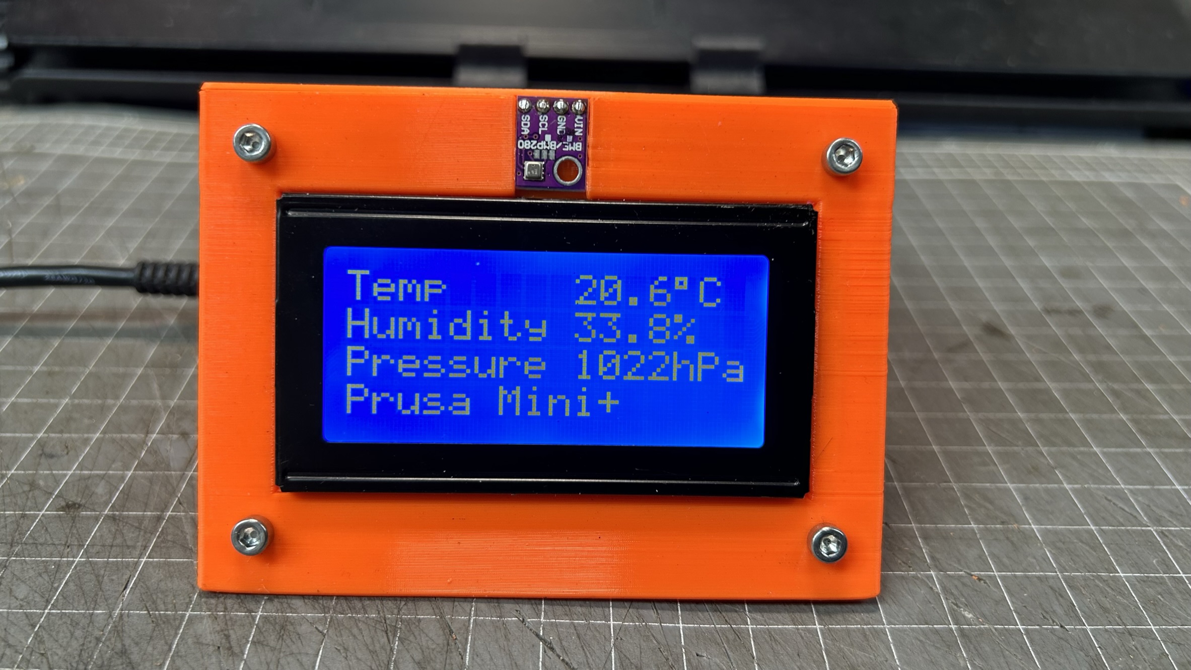 Temperature And Humidity Monitor With Bme280 Wemos D1r2 Esp8266 And