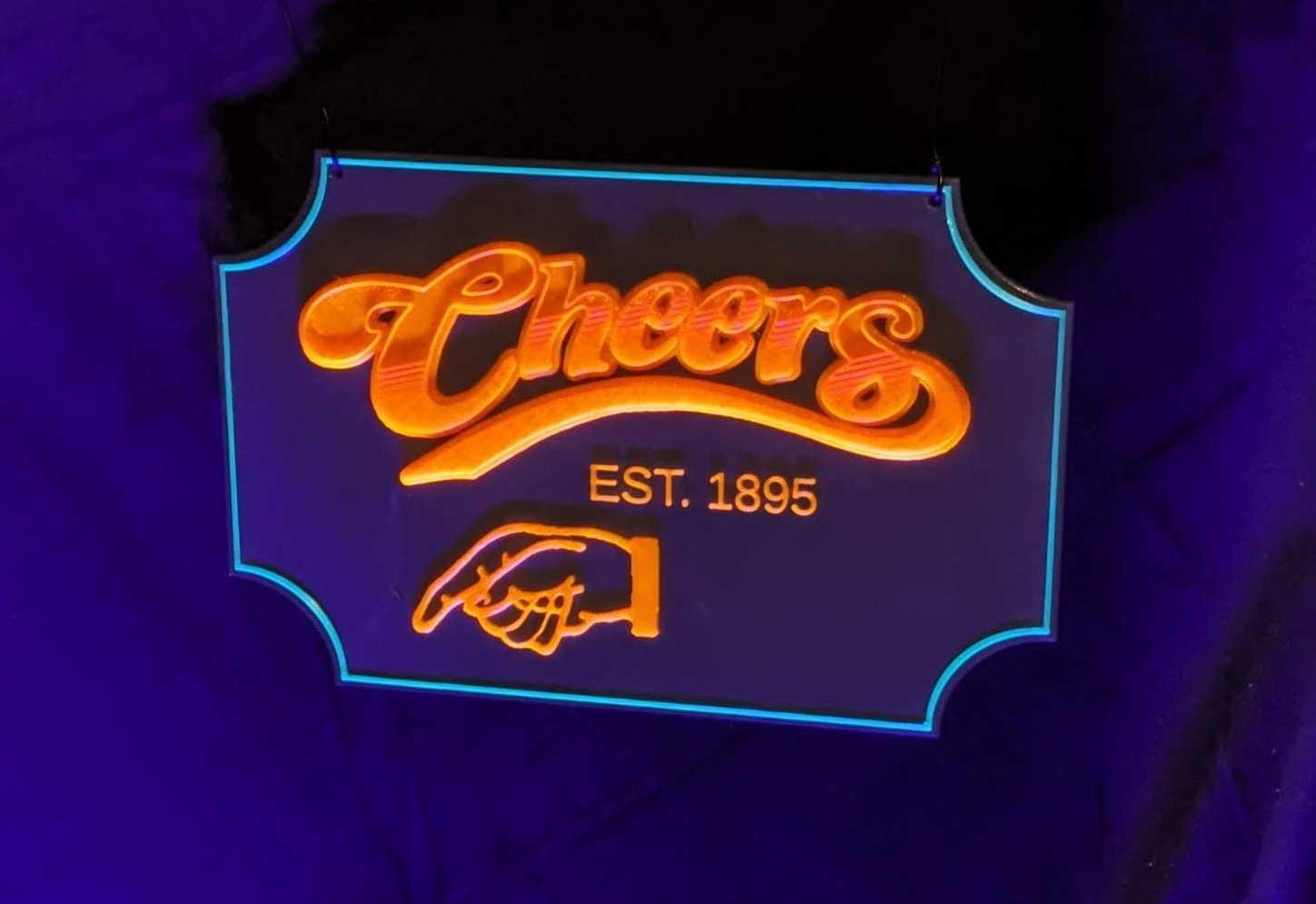 Cheers bar sign by Marcel V | Download free STL model | Printables.com
