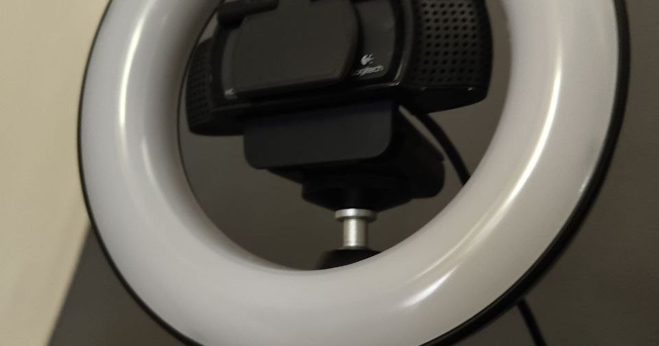 Webcam and ring light mount for Samsung C49RG90 ultrawide by ...