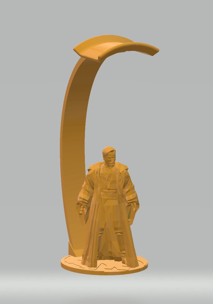 Obi-Wan Kenobi headphone stand / holder by 3D Magic | Download free STL ...