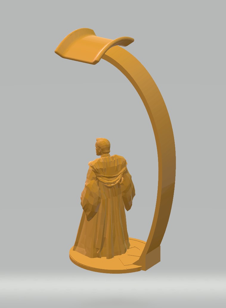 Obi-Wan Kenobi headphone stand / holder by 3D Magic | Download free STL ...