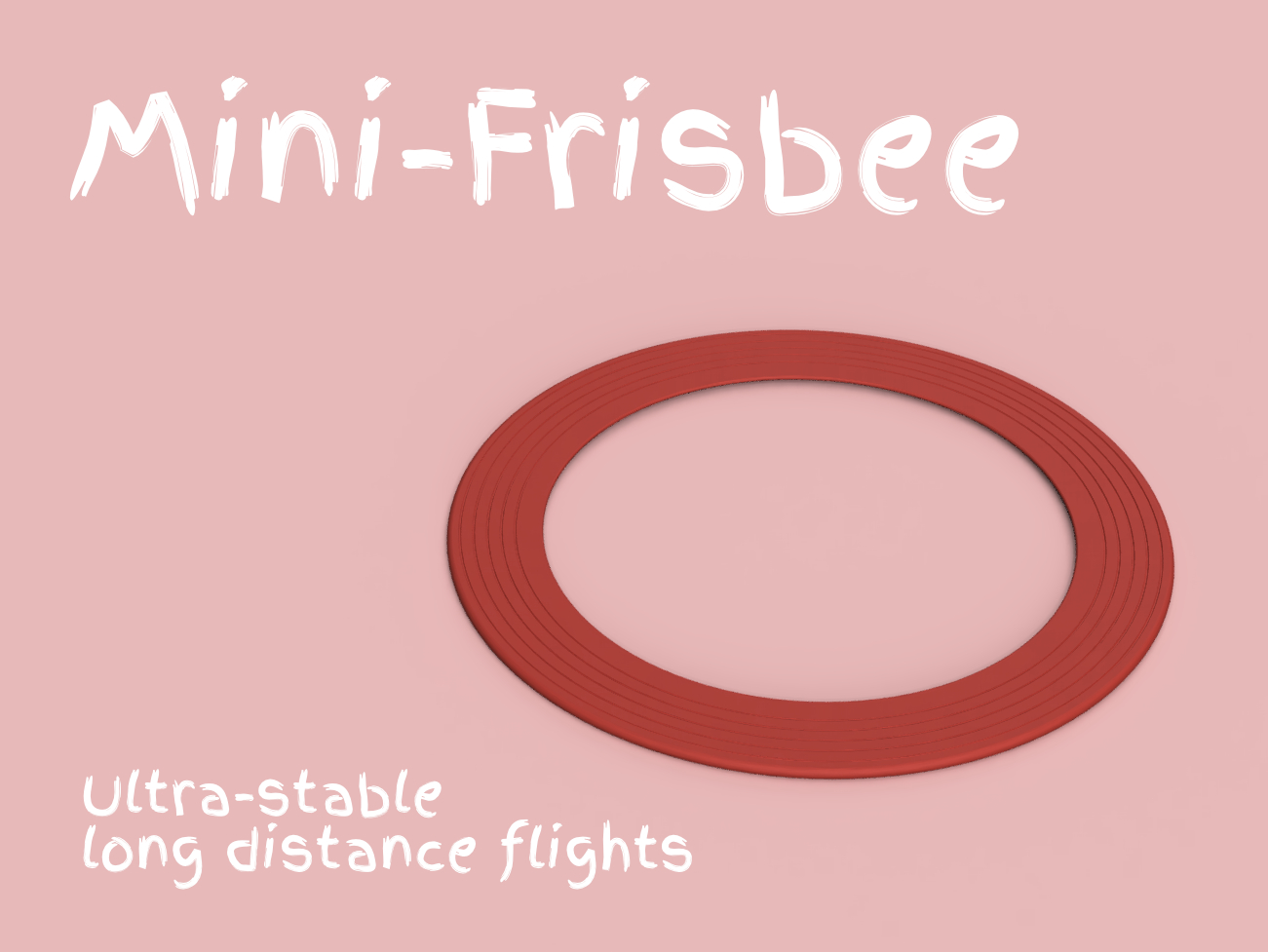 Mini-Frisbee - Small, but ultra stable flight! Big fun! by Prntmkr ...