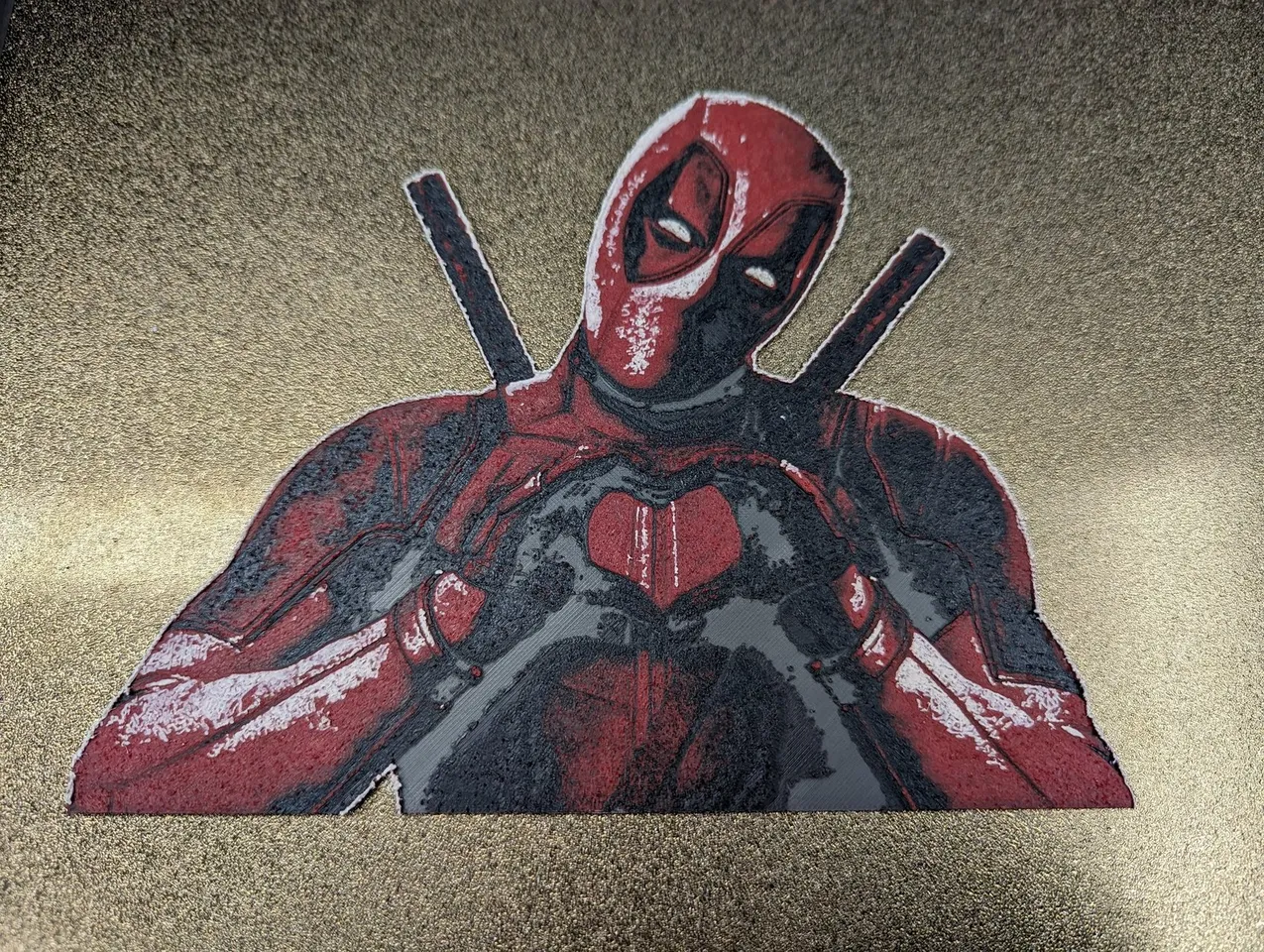 HueForge: DeadPool Love by Jeff Hengesbach | Download free STL model ...