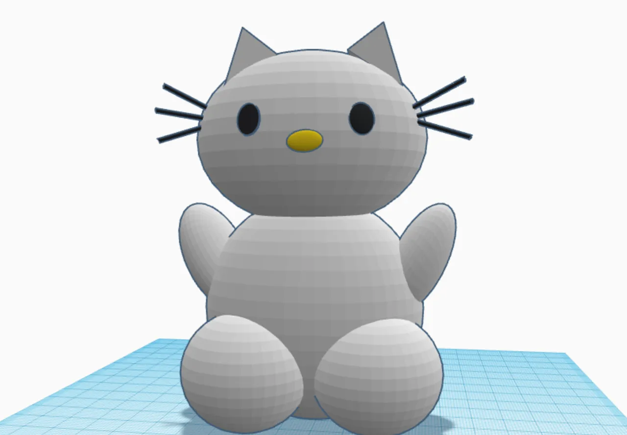 Hello kitty chubby plush (edited) by Kids creator | Download free STL ...