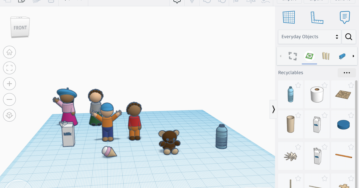 Tinkercad 4 characters +4 accessories by Kids creator | Download free STL model | Printables.com