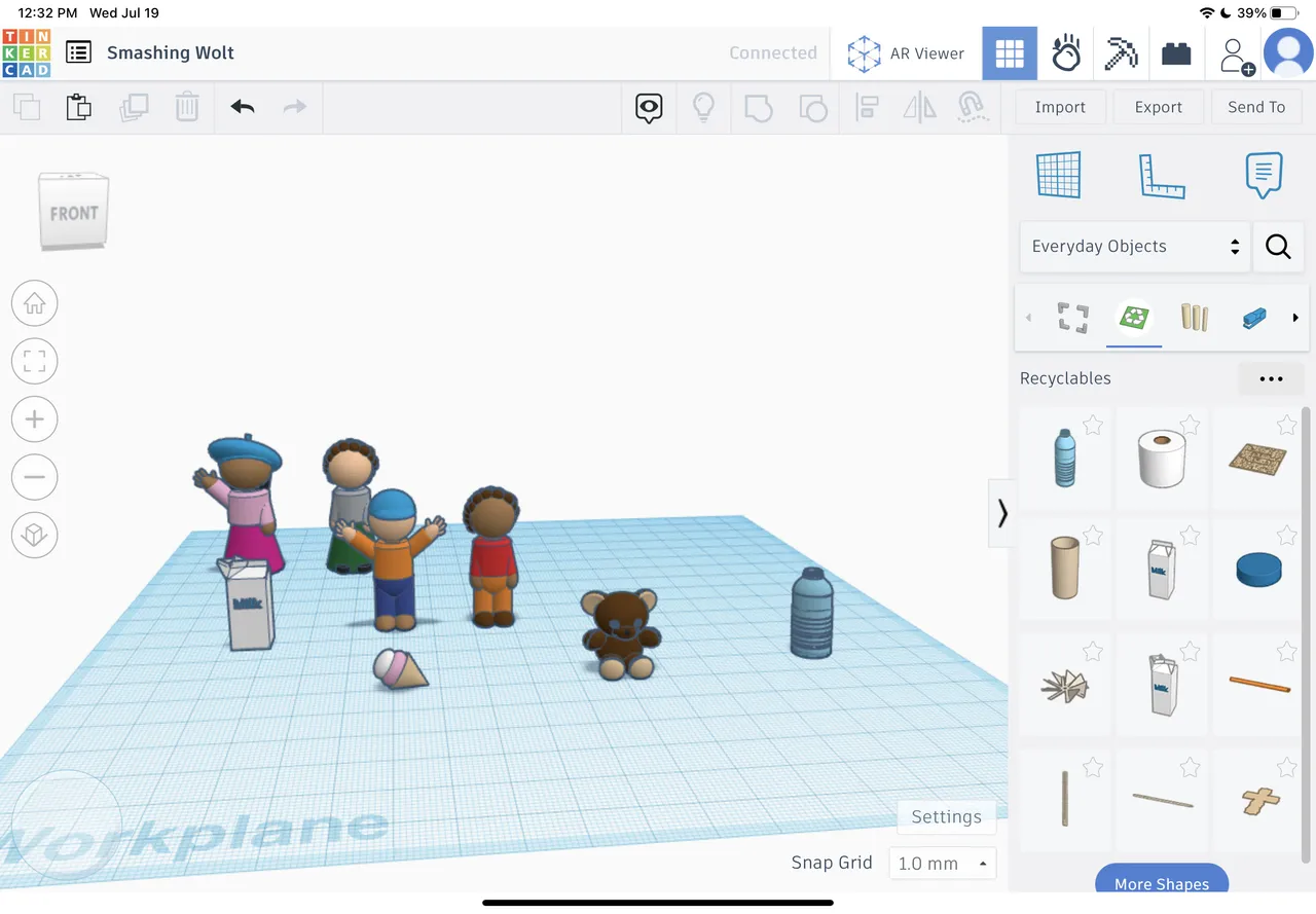Tinkercad 4 characters +4 accessories by Kids creator | Download free STL model | Printables.com