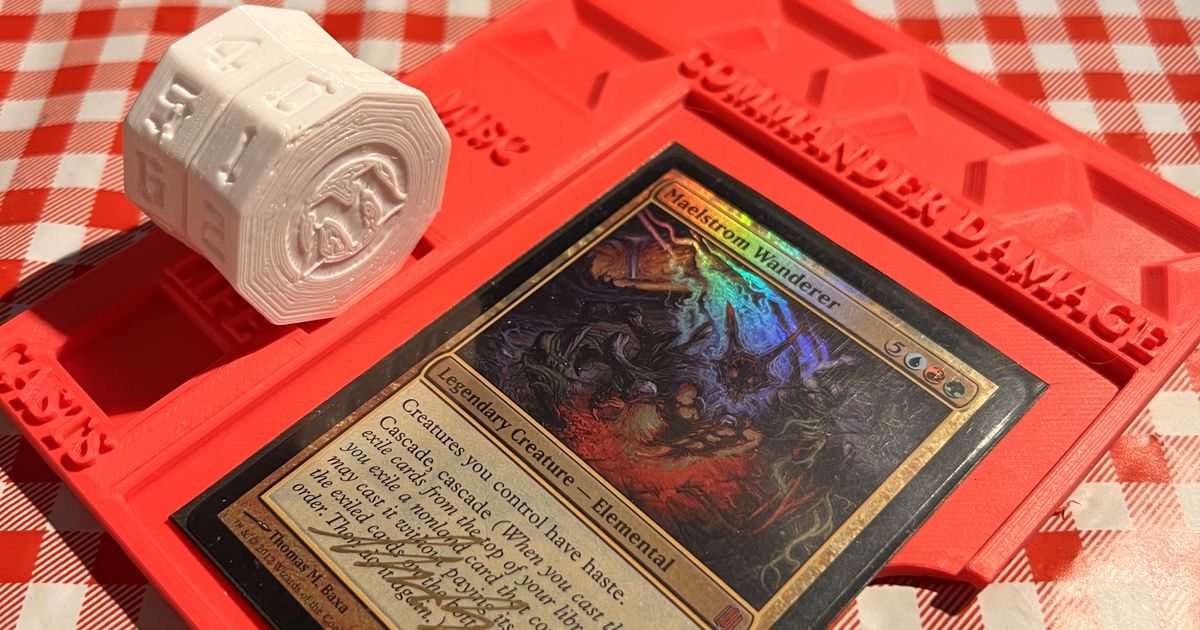 Magnetic 2 digit life counter for commander by Kuro Man Kuro | Download ...