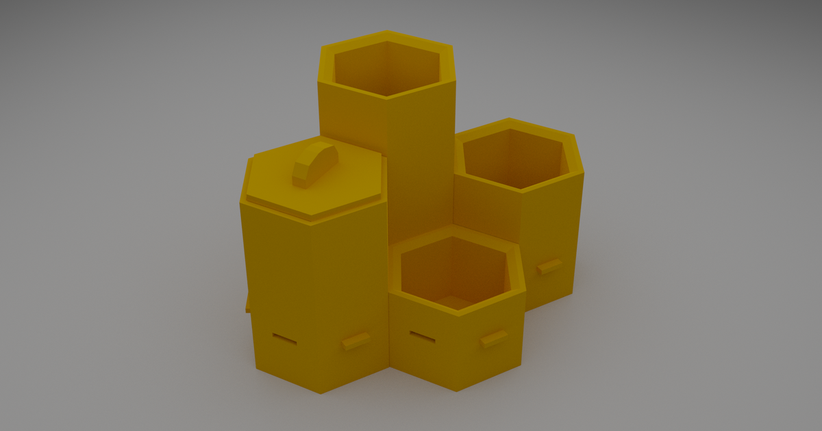 honeycomb boxes par 3D_D3 | Téléchargez gratuitement un modèle STL ...