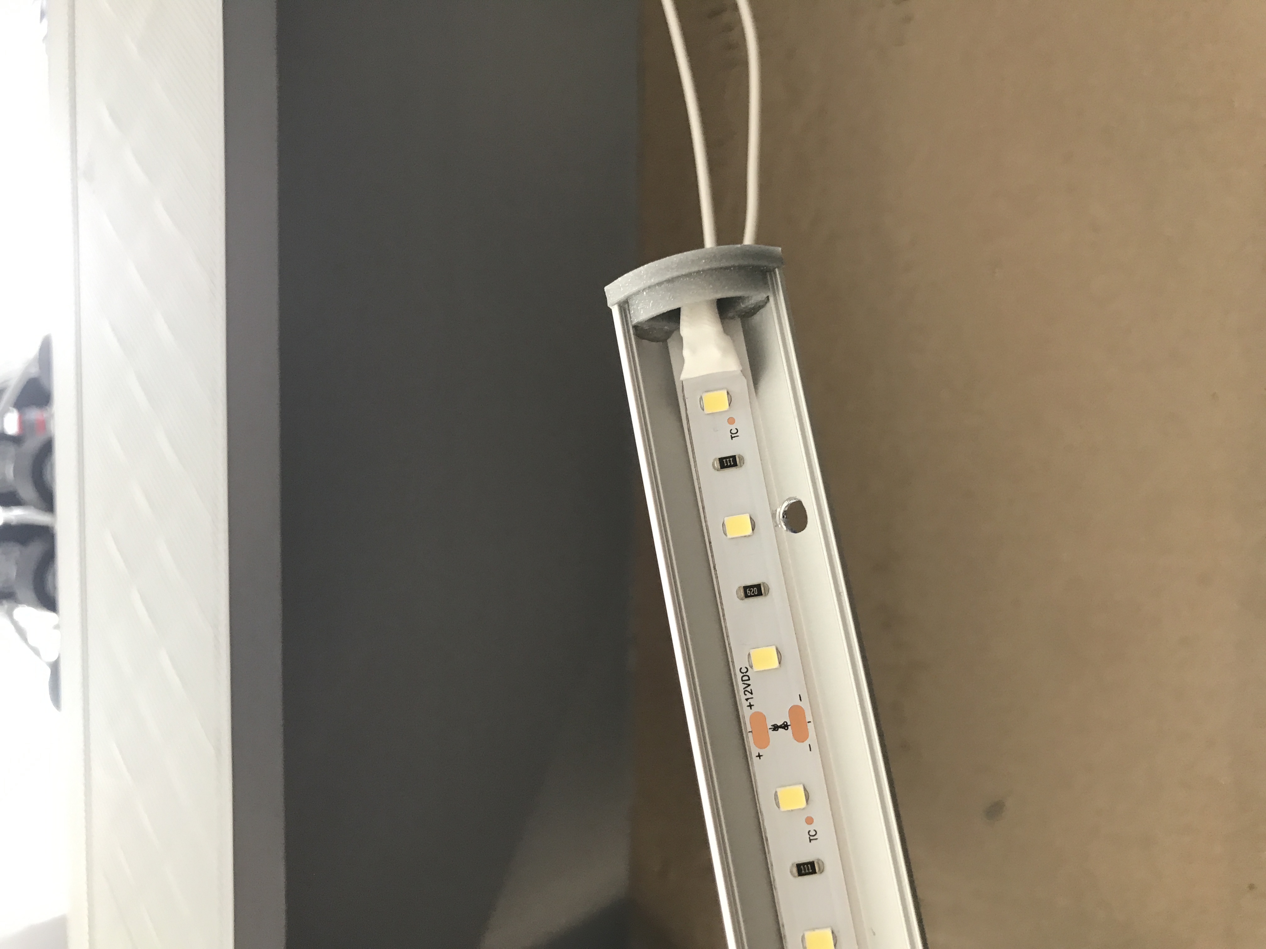 45° LED profile end cap - Wires into the corner - 16x16mm by 3Dklase.lt ...
