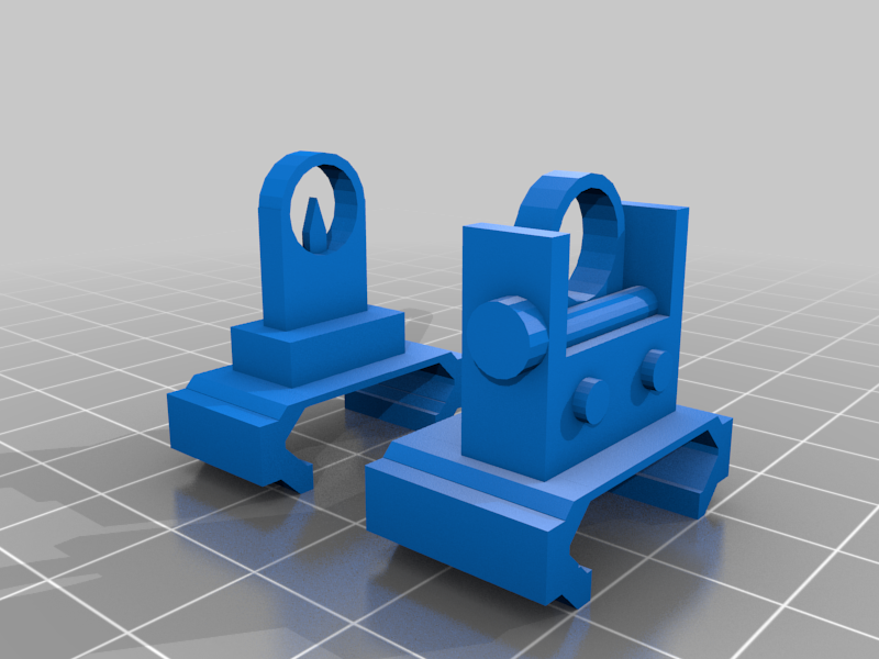 MW2 M4a1 picatinny sights by IShootFoam | Download free STL model ...