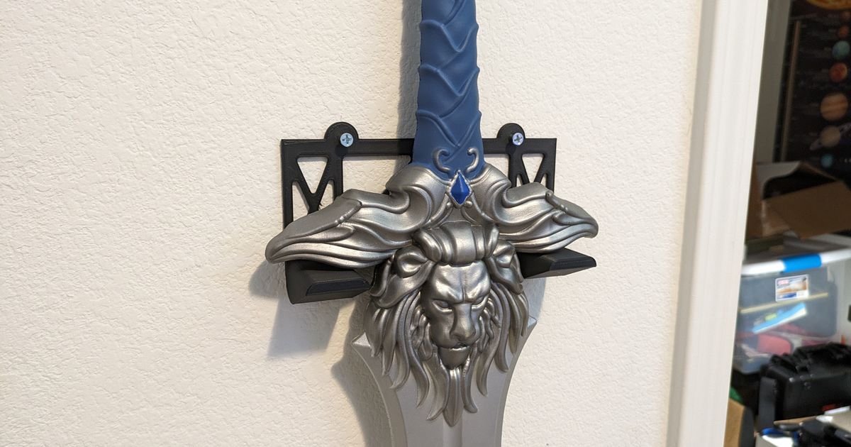Wall Mount for Prop Swords and Blades by Dorian Todd | Download free ...