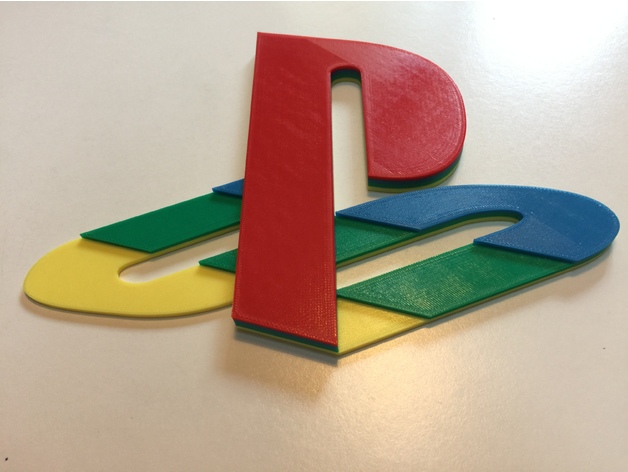 Original PS Logo (4 Color) by Dom | Download free STL model ...