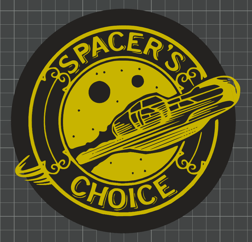 Outer Worlds Spacer's Choice Plate by Rand K | Download free STL model ...