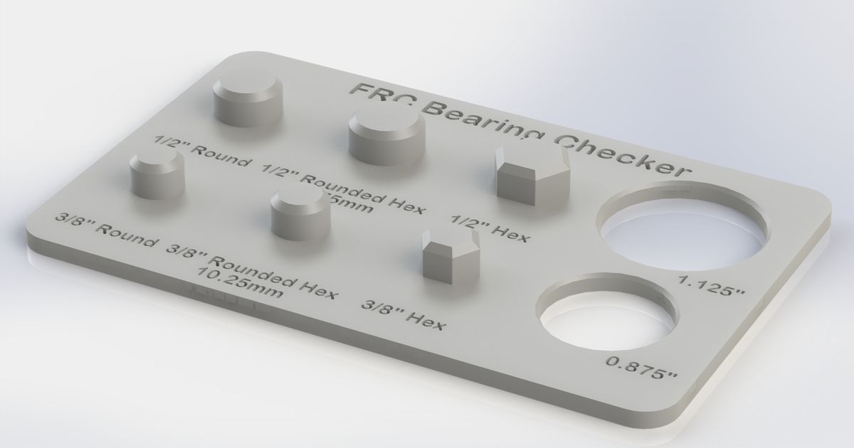 FRC Bearing Checker by Samir Chaman | Download free STL model ...