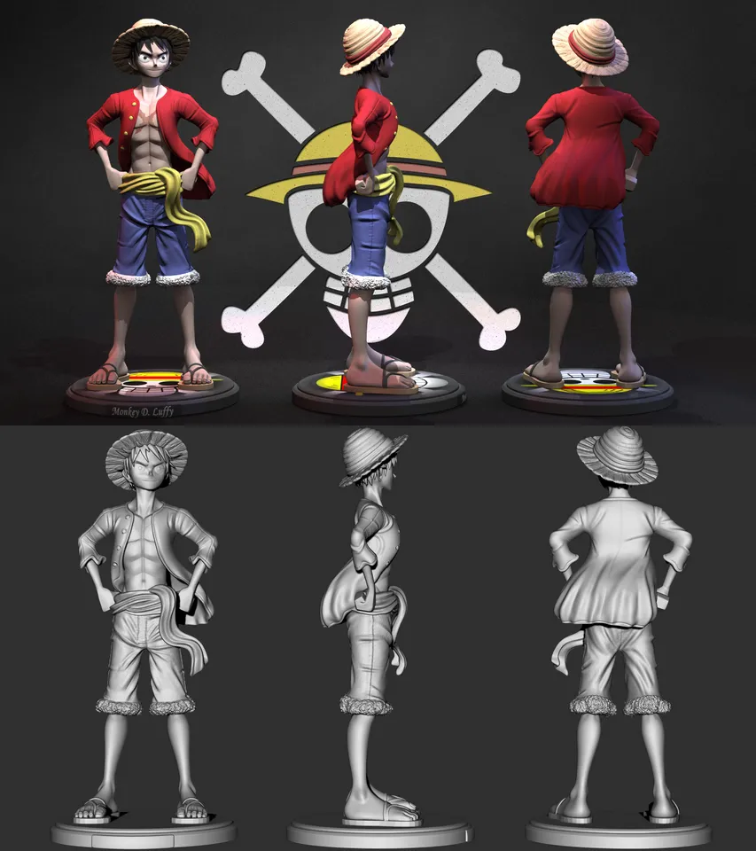 Luffy One Piece by Rui Barbosa | Download free STL model | Printables.com