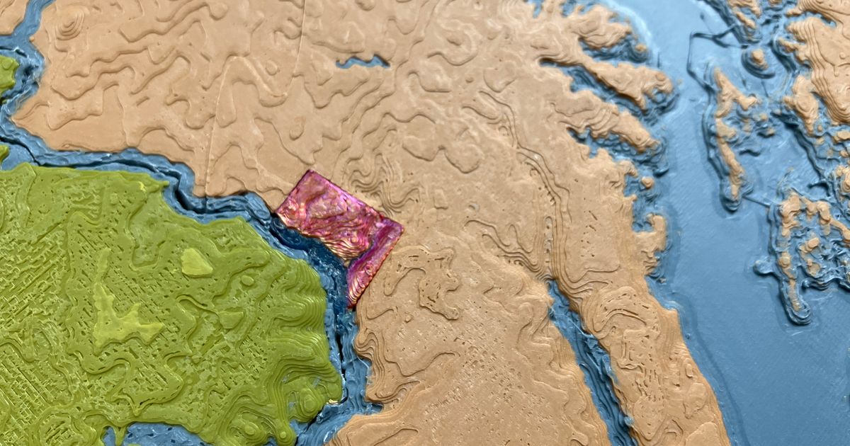 District of Columbia, USA (DC) Topographic Map with Rivers by ansonl ...