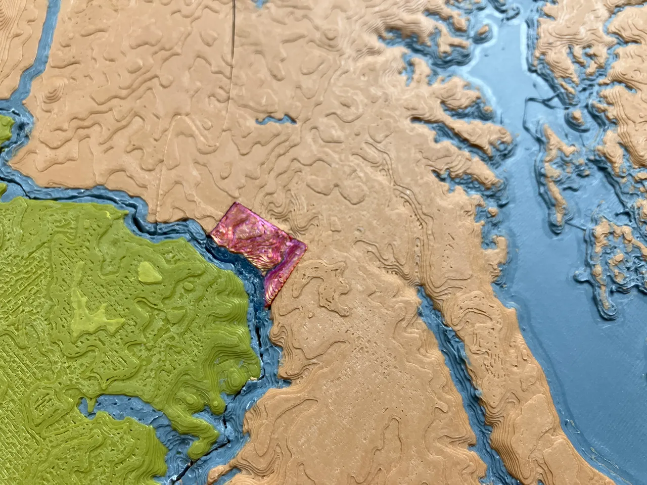 District of Columbia, USA (DC) Topographic Map with Rivers by ansonl ...