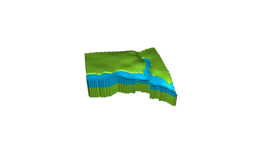 District of Columbia, USA (DC) Topographic Map with Rivers by ansonl ...