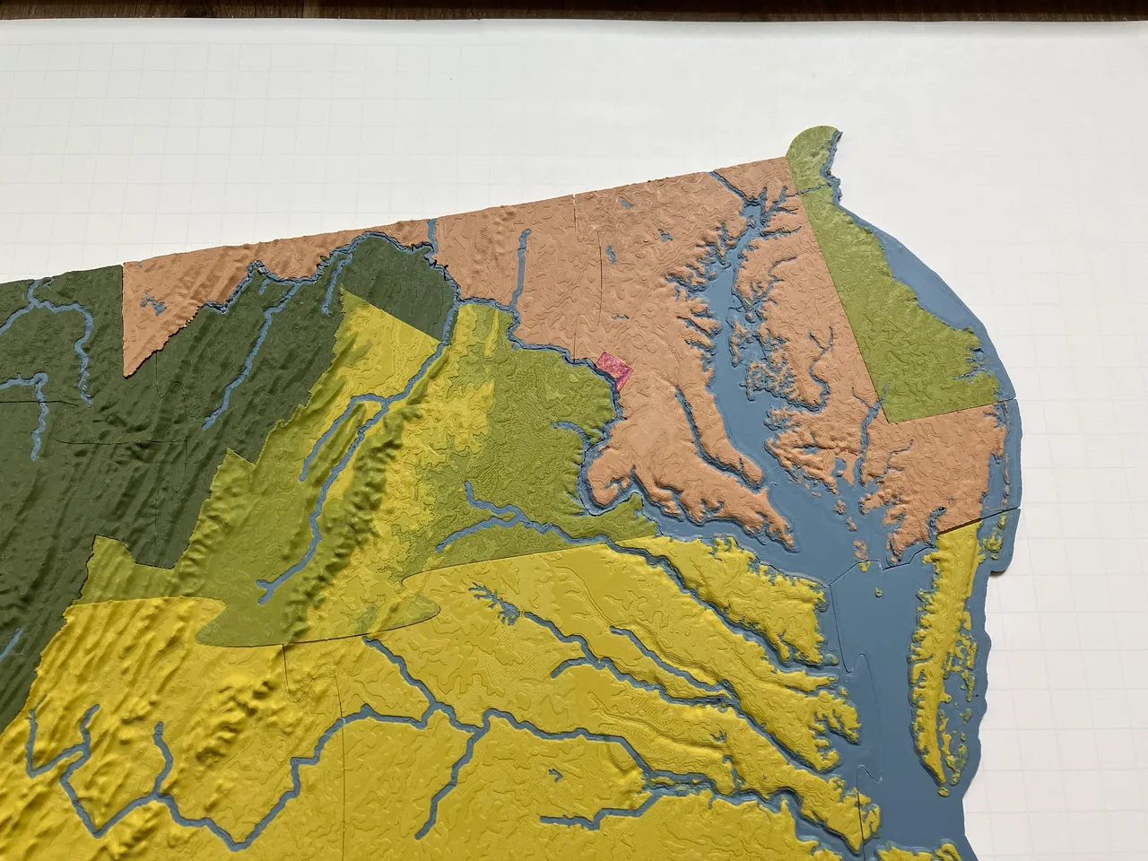 Maryland, USA (MD) Topographic Map with Rivers by ansonl | Download ...