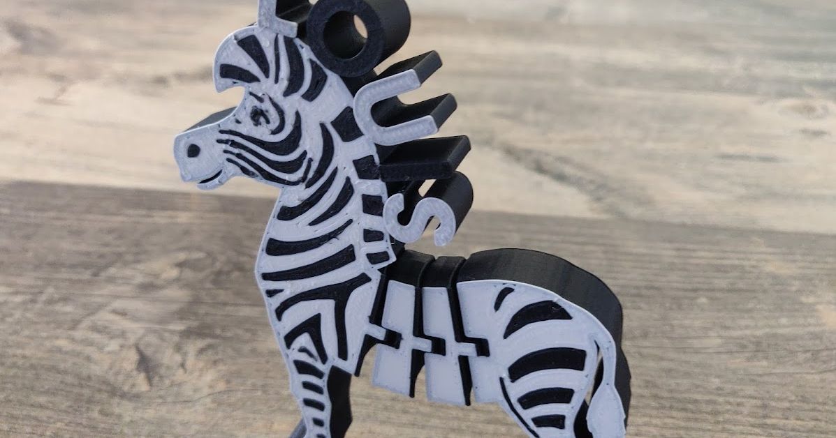 Flexi Zebra multicolor - Louis by Timmy | Download free STL model ...