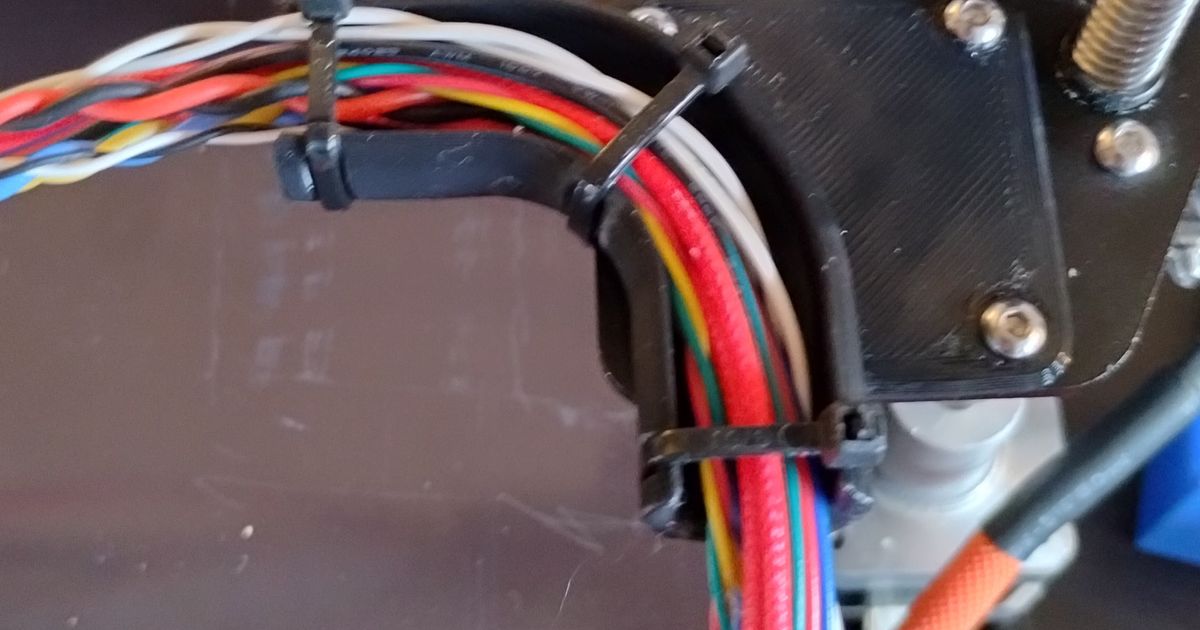 Ender 3 (Pro) extruder mounted cable guide by TreoWayne | Download free ...