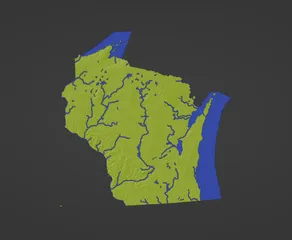 Road America Racetrack Topographic Map Elkhart Lake Wisconsin by ...