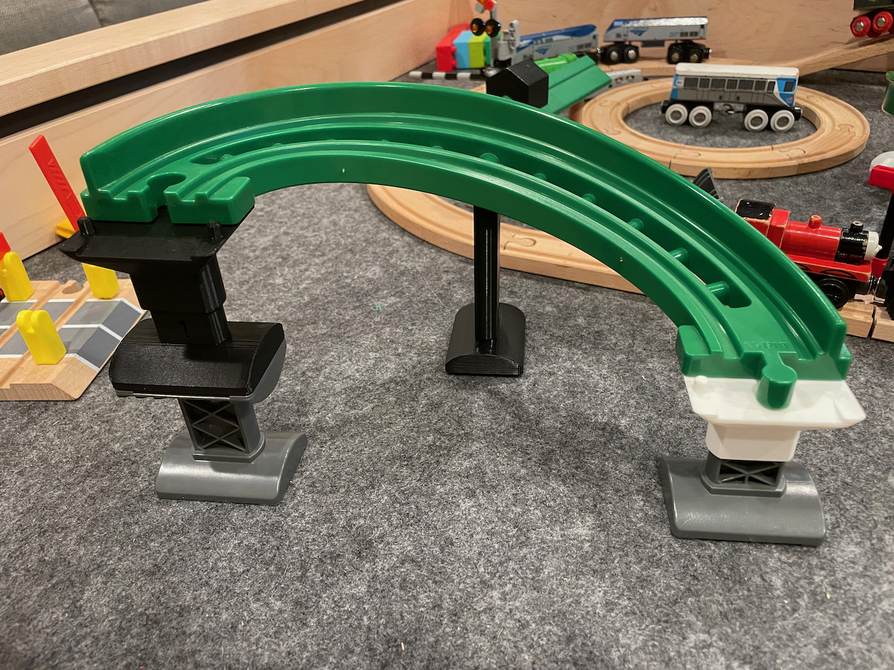 Wooden Train Bridge Supports Multi-level by Yukiko Añonuevo | Download ...