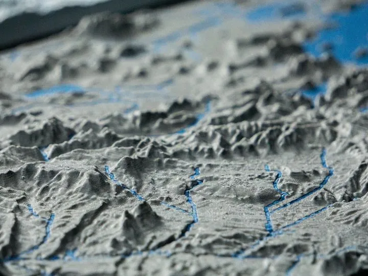 Utah, USA (UT) Topographic Map with Rivers by ansonl | Download free ...