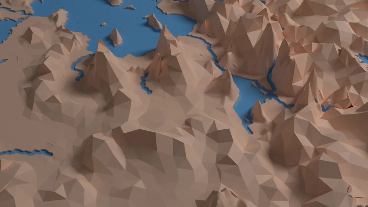 Utah, USA (UT) Topographic Map with Rivers by ansonl | Download free ...