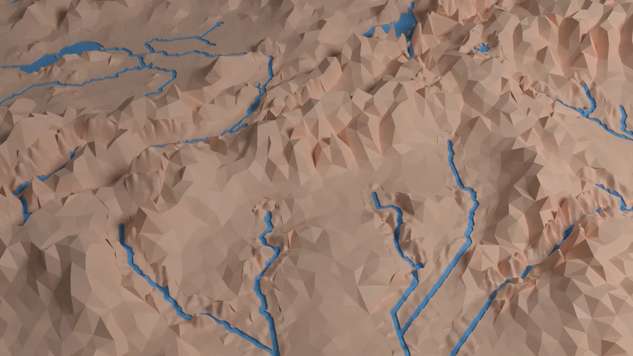 Utah, USA (UT) Topographic Map with Rivers by ansonl | Download free ...