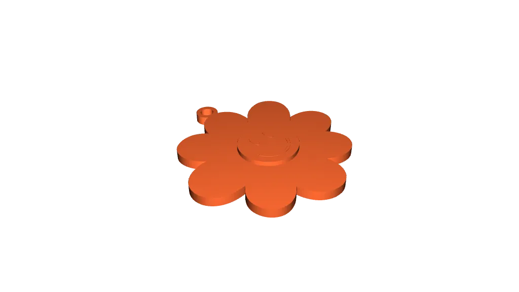 Flower keychain by Beatriz Rosa | Download free STL model | Printables.com