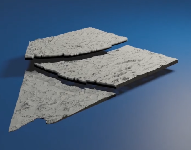 Nevada, USA (NV) Topographic Map with Rivers by ansonl | Download free ...