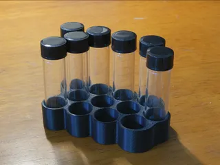 16mm Vial Stand by Neumo | Download free STL model | Printables.com