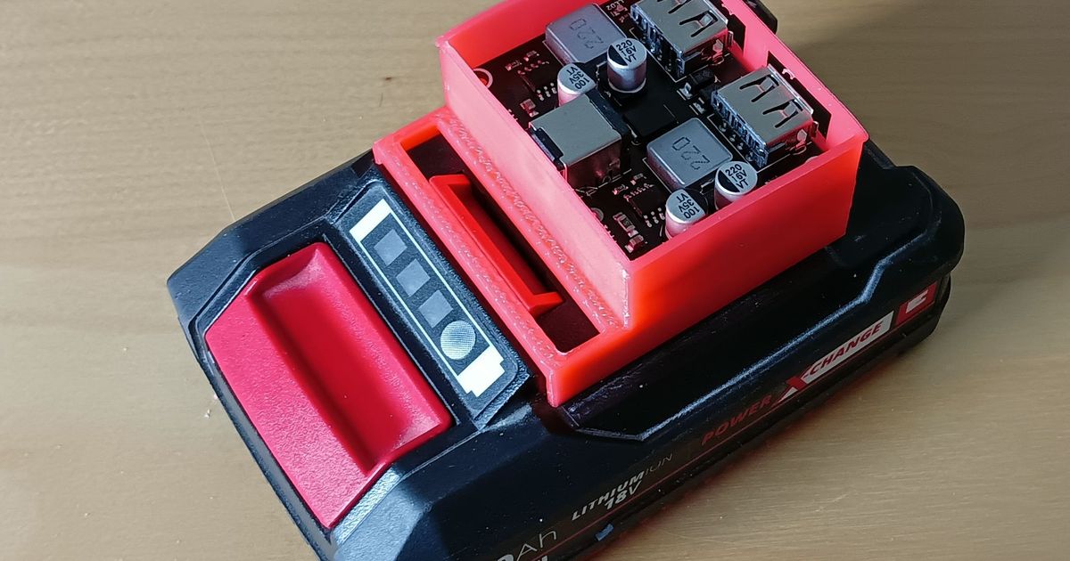 Einhell Power X-Change USB Q2.0 Top by Starwhooper | Download free STL ...