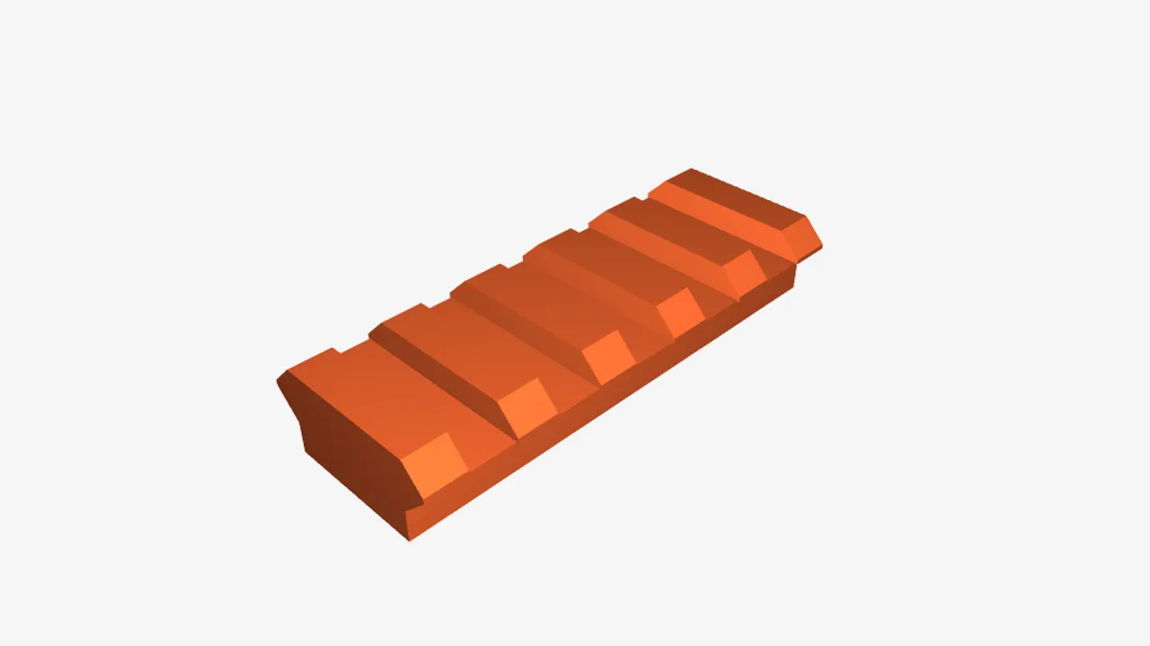 Parametric NATO/Picatinny Rail by Bike Cyclist | Download free STL model | Printables.com
