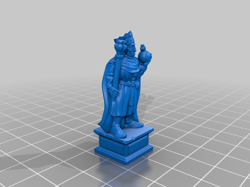 King statue (Supportless, FDM-friendly) par Brite Minis | Téléchargez ...