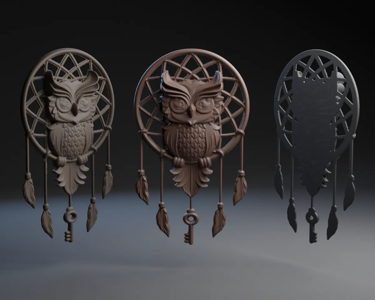Dream Catcher Owl by Peter Farell | Download free STL model | Printables.com
