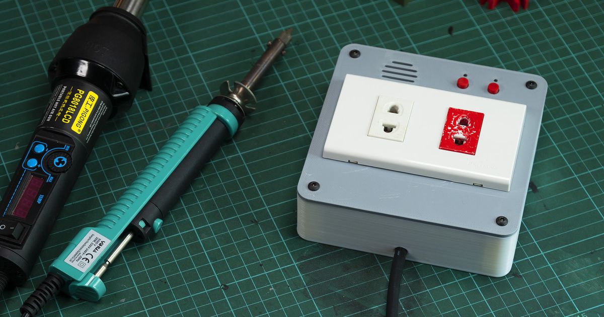 Two Channels Smart Outlet Enclosure ESPHome and Home Assistant by ...